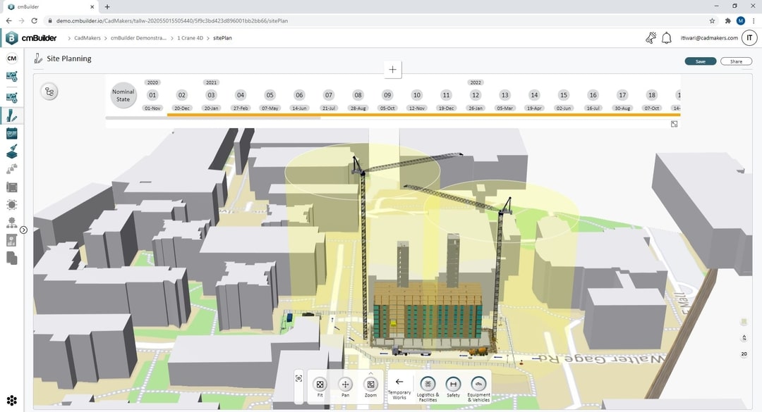 cmBuilder - Construction Site Logistics 4D Simulation & Planning Software
